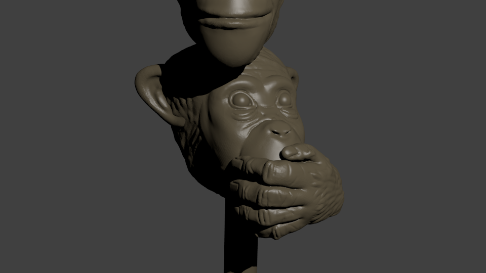 STL file The three apes 🗿・3D printable model to download・Cults