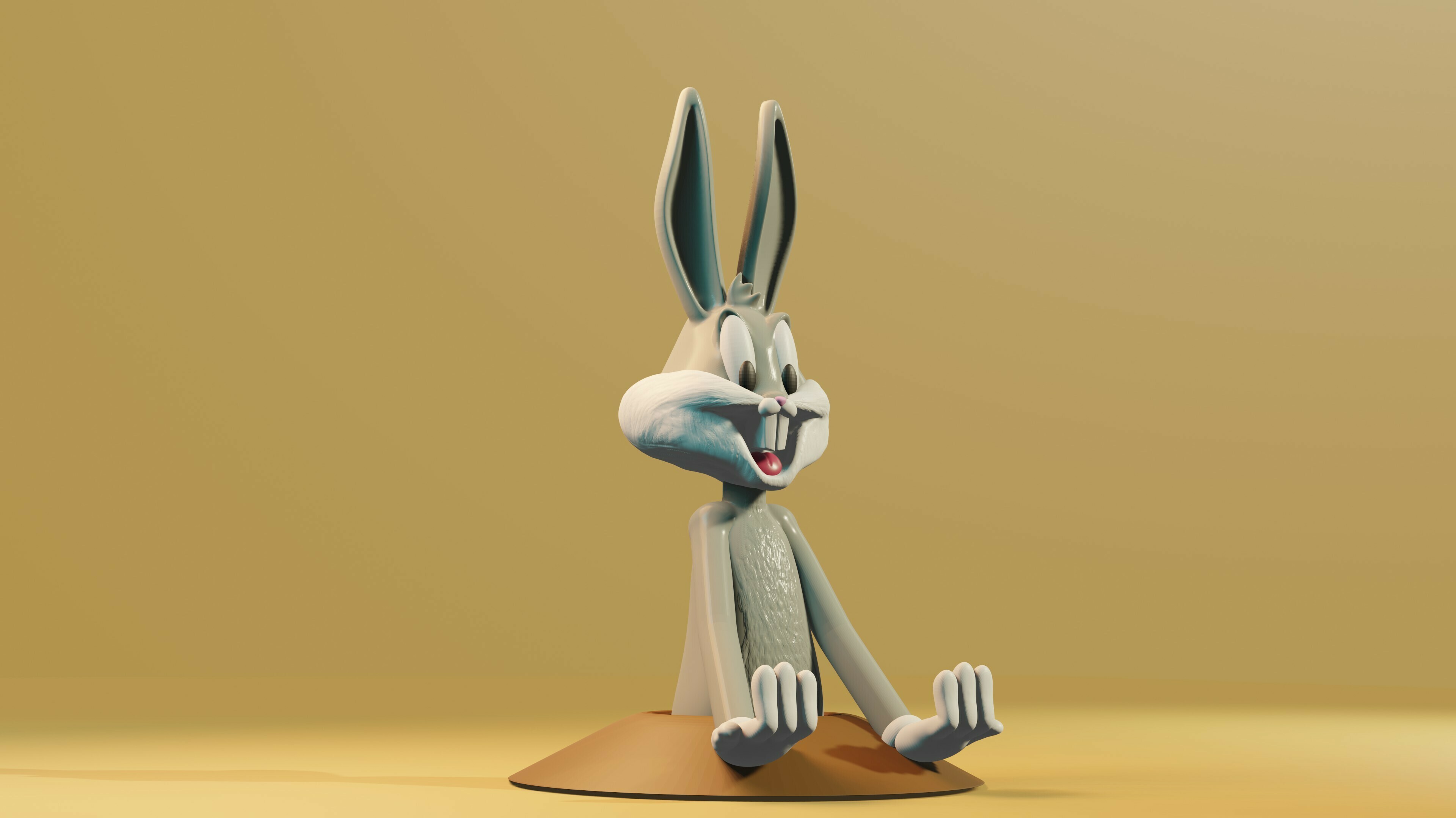 STL file Bugs Bunny phone holder・3D printer design to download・Cults