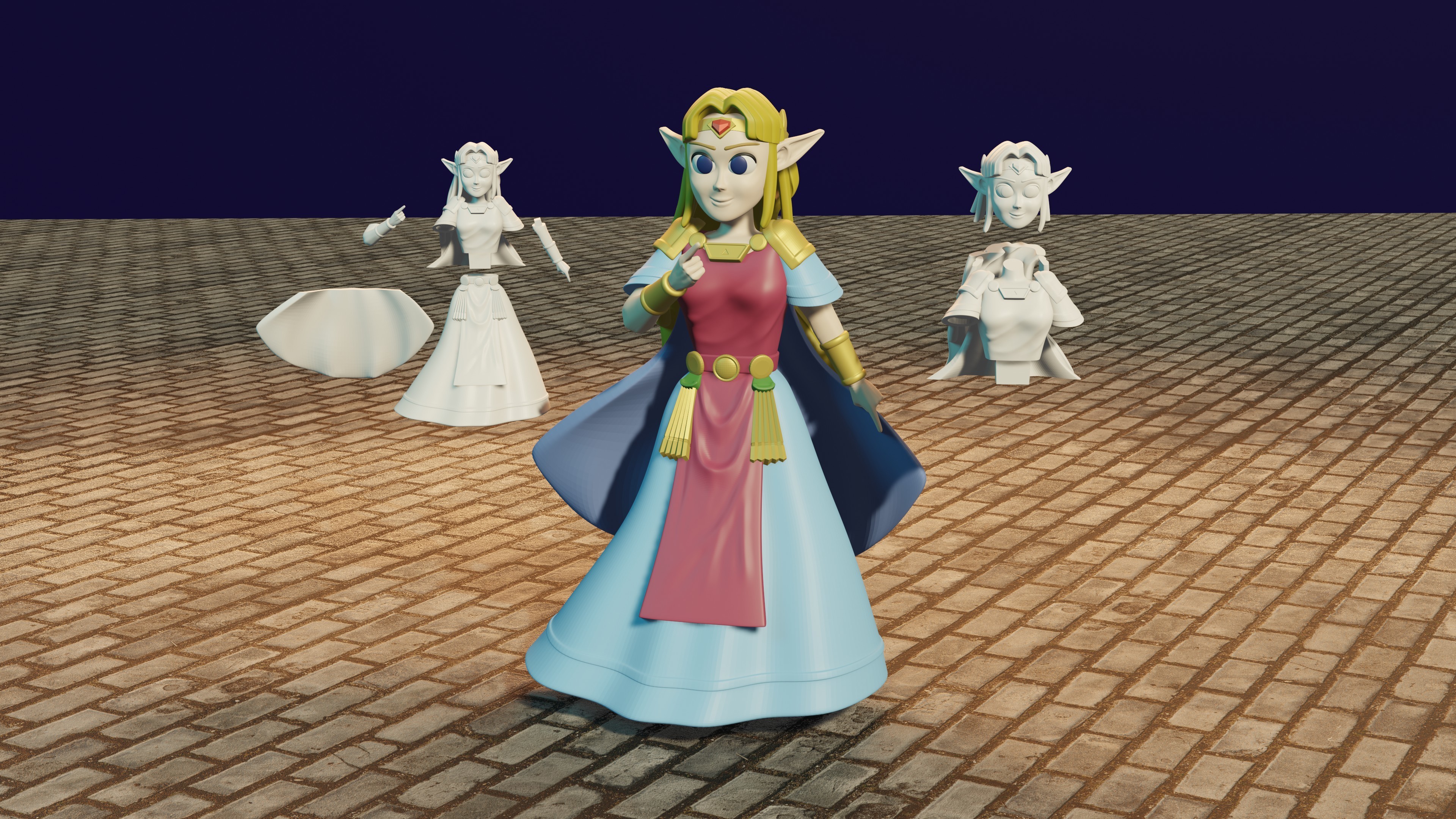 Free STL file Princess Zelda 👸・3D print object to download・Cults