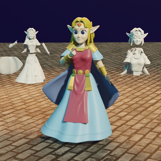 Download free STL file Princess Zelda • 3D printing design ・ Cults