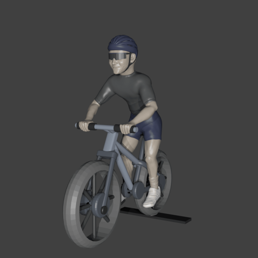 Download STL file Cyclist • 3D printer template ・ Cults