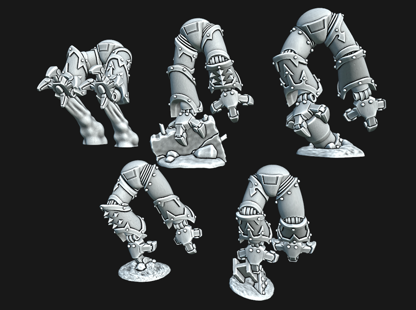 STL file Chaotic Velociraptor Legs・Model to download and 3D print・Cults