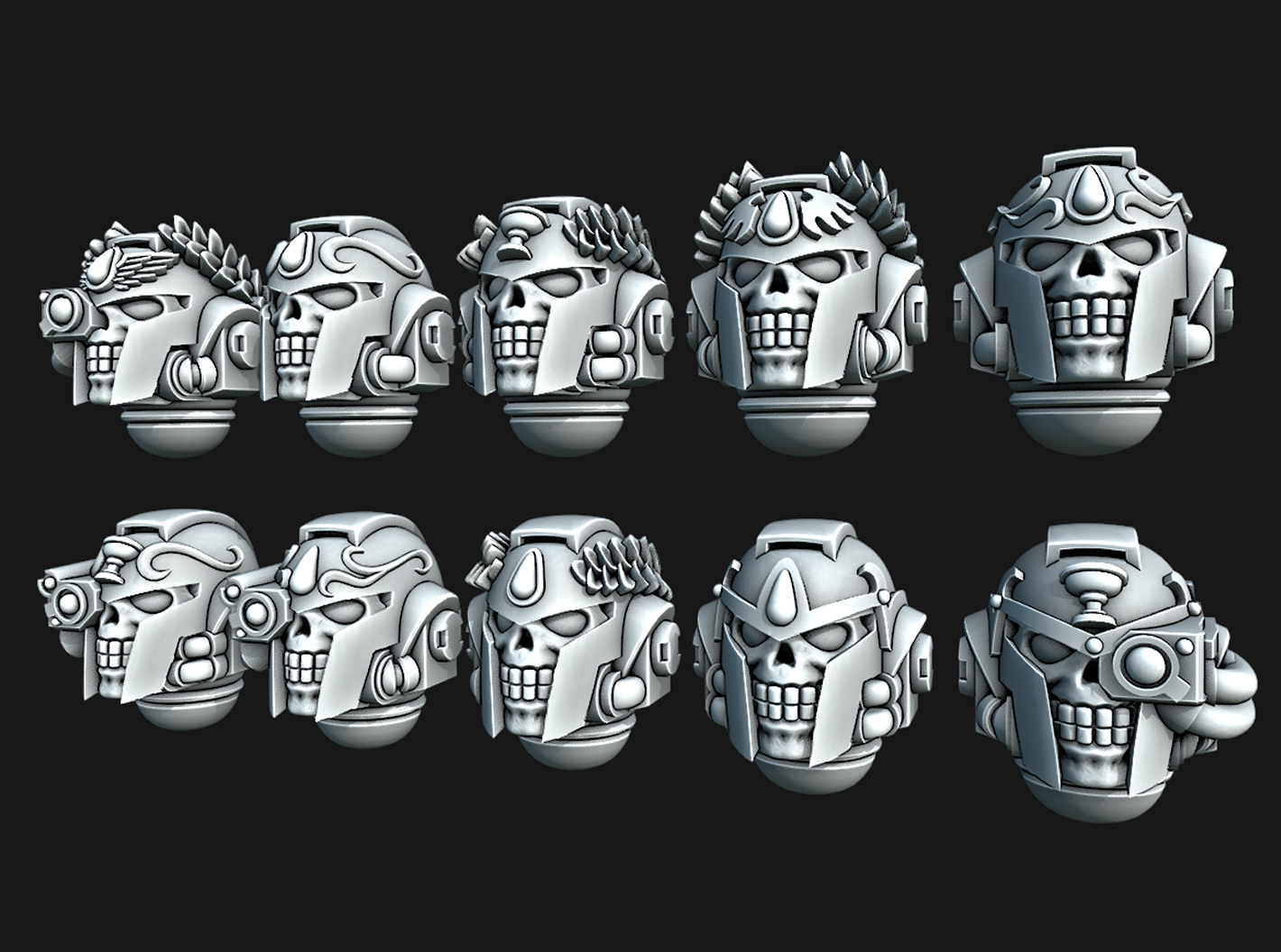 3D file BA Greek Skull Helmets・Template to download and 3D print・Cults