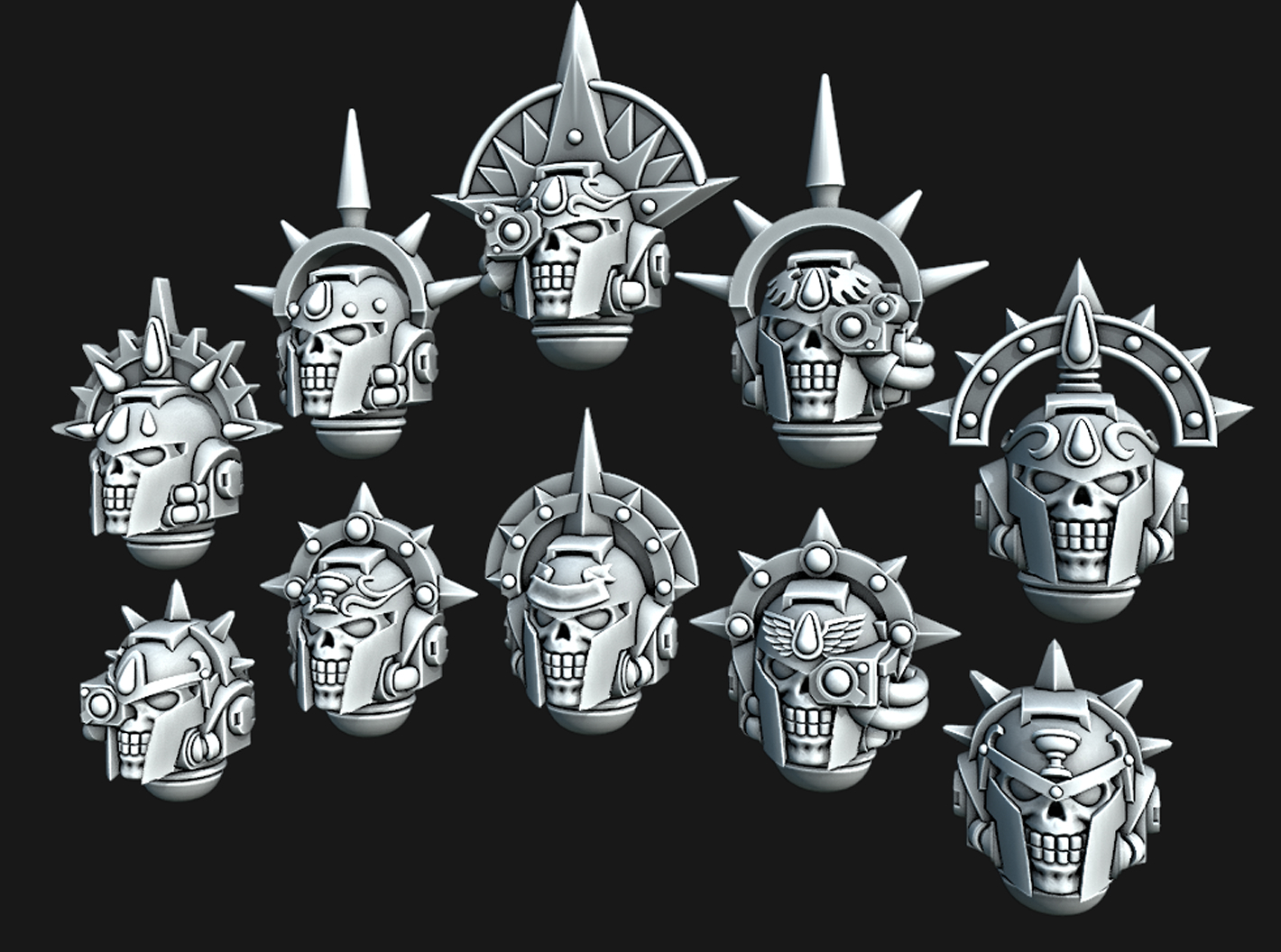 3D file BA Greek Skull Helmets・Template to download and 3D print・Cults