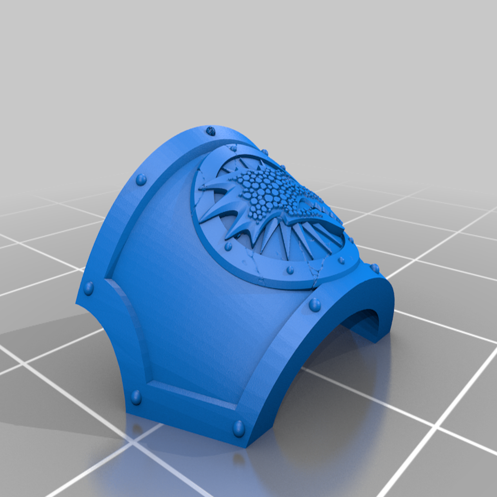 Free STL file Salamanders Centurion Shoulderpad 🎲・3D printing model to ...