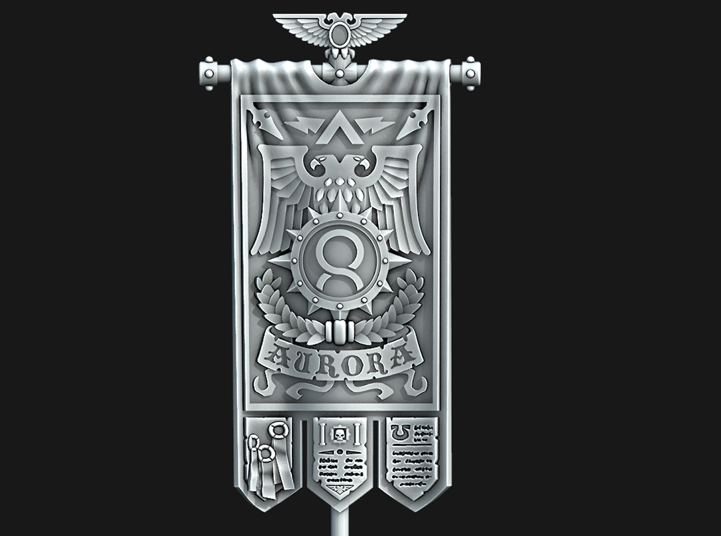 3D file Aurora Banner・3D printer design to download・Cults