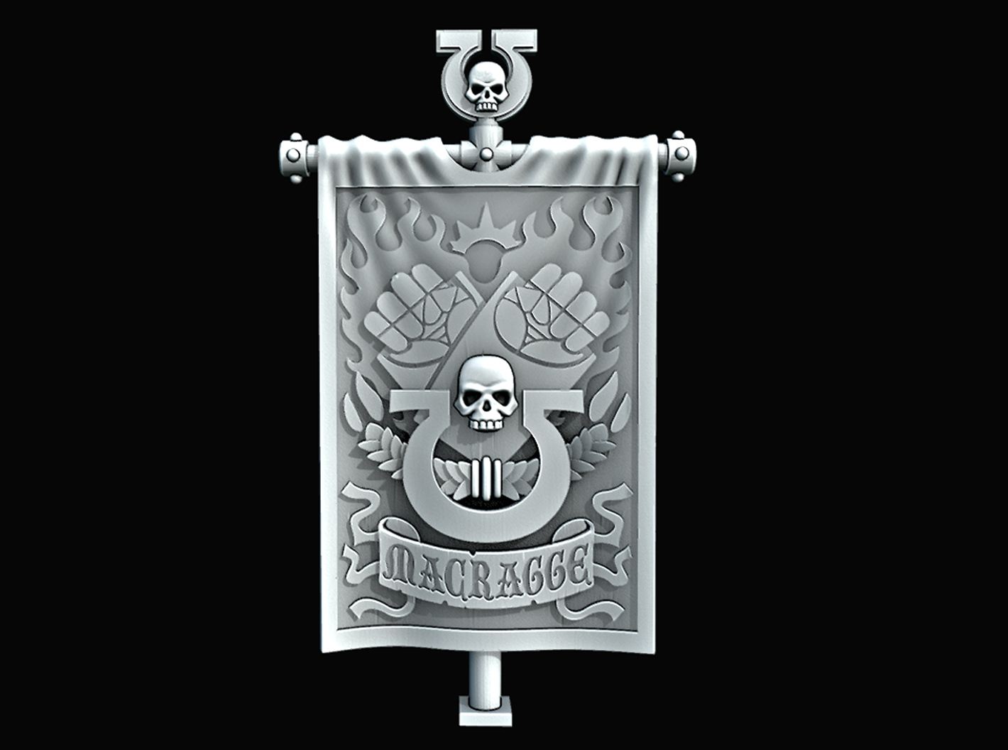 STL file UM Chapter master Banner・3D printable design to download・Cults