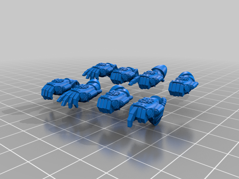 Free STL file Detailed Power Fists 🎲・Template to download and 3D print ...