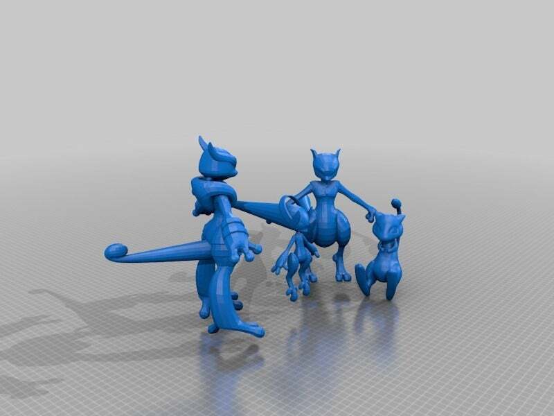 Free STL file Phases of Mew・Template to download and 3D print・Cults