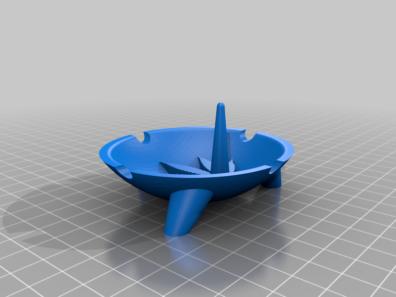 Free 3D file 420 Leaf Debowler/Ash Tray 👽・3D printing idea to download ...