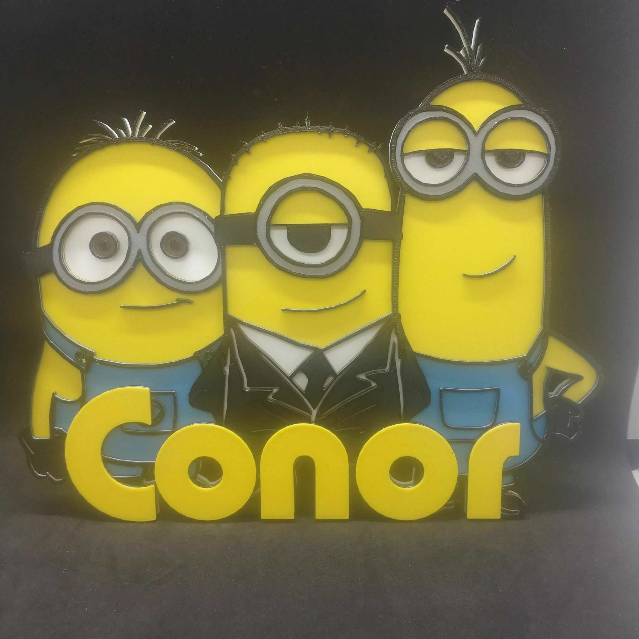 Файл STL decorative plate the minions・Дизайн 3D-печати для загрузки3D・Cults