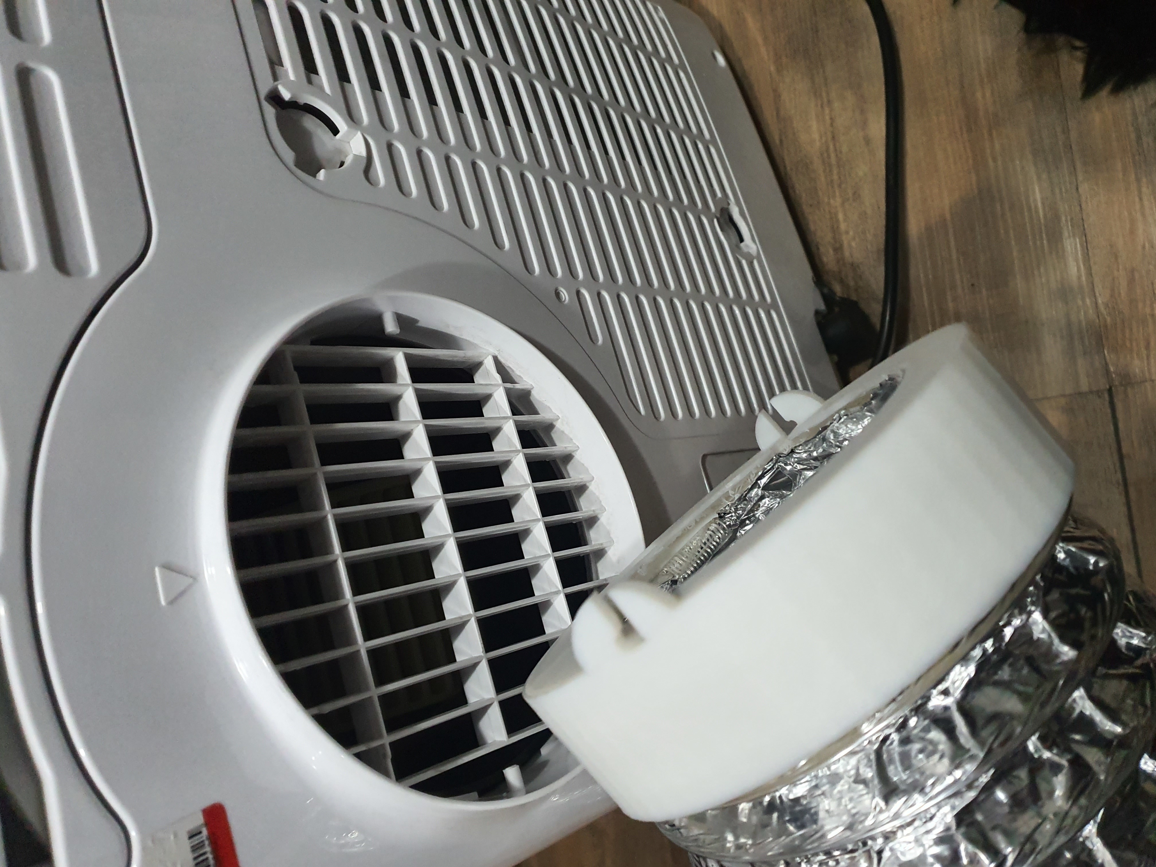 STL file portable air-conditioning attachment・Model to download and 3D ...