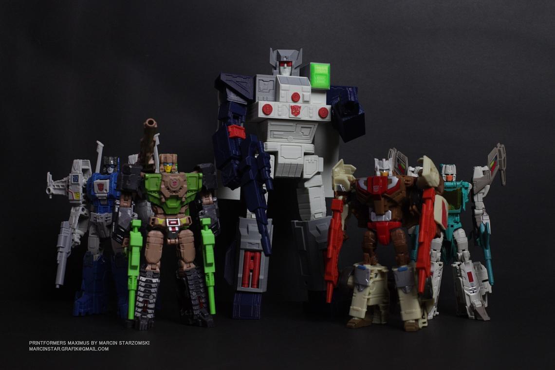 3D file Transformers Marvel Comic Fortress Maximums and Grand Maximus ...