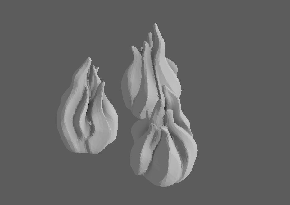 OBJ file Miniature Fire Tokens 🔥・3D printing template to download・Cults