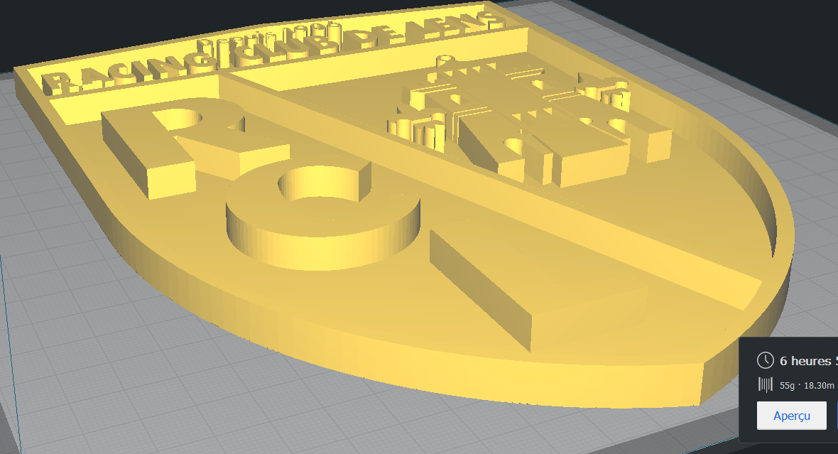 Fichier STL Ecusson Rc Lens・Plan à imprimer en 3D à télécharger・Cults
