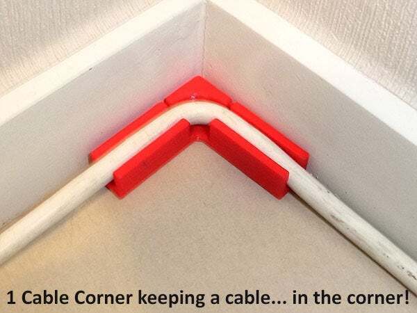 Free STL file Cable Corners... keep cables in corners! 🔌・Object to ...