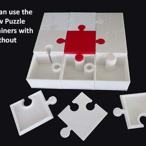 Free STL file Jigsaw Puzzle Containers ・ Cults