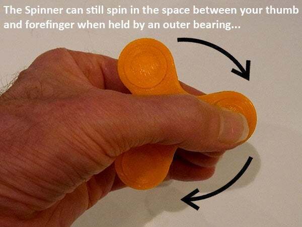 Free STL file Fidget Spinner - One-Piece-Print / No Bearings Required ...