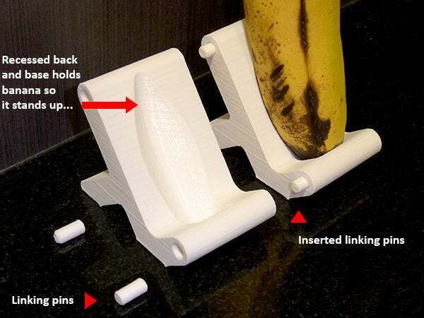 Free STL file Banana Stand - A unique, fun and expandable way to store ...