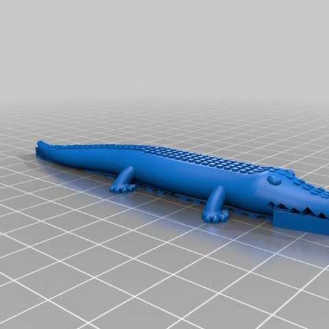 Download free STL file Crocodile • 3D printer object ・ Cults