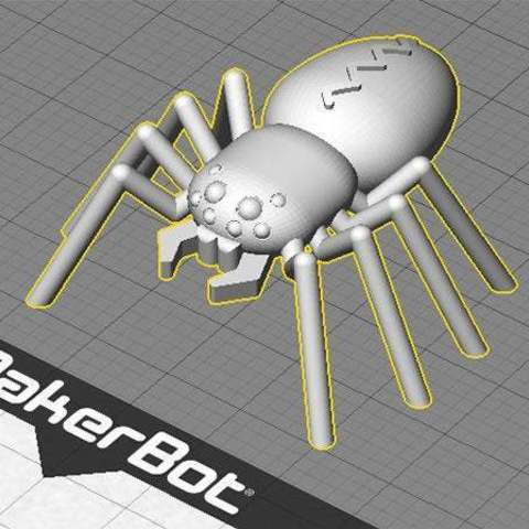 Download free STL file Spider ... With 8 legs, and 8 Eyes • 3D print ...