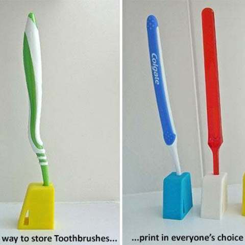 Download free 3D printer model Inverted Tooth Brush Stands ・ Cults