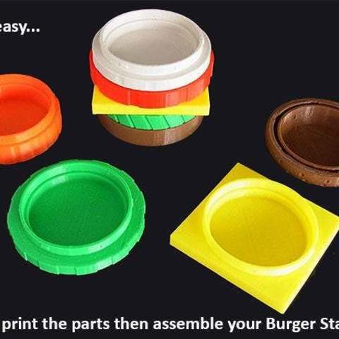 Download free 3D print files Burger Stacker ・ Cults