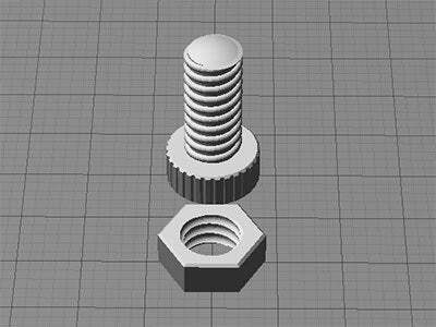 Free STL file Nut and Bolt 🔩・3D printer model to download・Cults