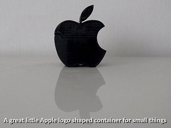 Download free STL file Apple Logo Flip-top Box • 3D printer template ...