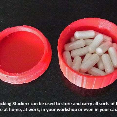 Download free 3D printing designs Ribbed Sidewall Interlocking Stackerz ...