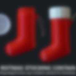 Download free 3D printing designs Christmas Stocking Container ・ Cults
