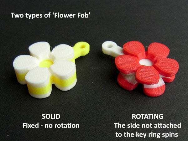 Free STL file Flower Fobs... Flower Key Fobs that Spin!・3D printer ...