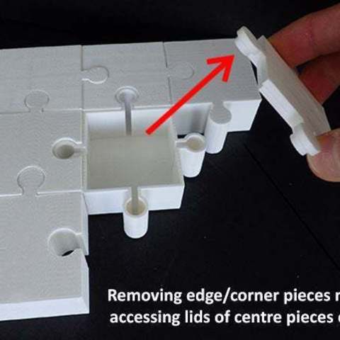 Free STL file Jigsaw Puzzle Containers ・ Cults