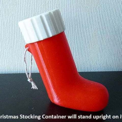 Download free 3D printing designs Christmas Stocking Container ・ Cults