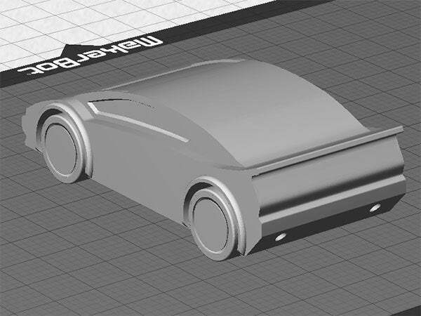 Free STL file Sports Car - One piece print with moving wheels 🚗・3D ...