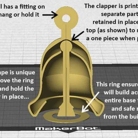 Download free 3D printing designs Ringing Bell ・ Cults