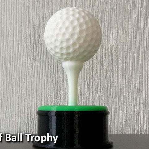 Download free STL file Golf Ball Trophy • 3D printer model ・ Cults