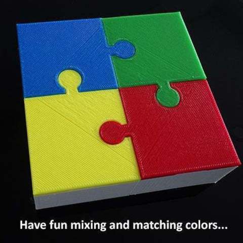 Free STL file Jigsaw Puzzle Containers ・ Cults