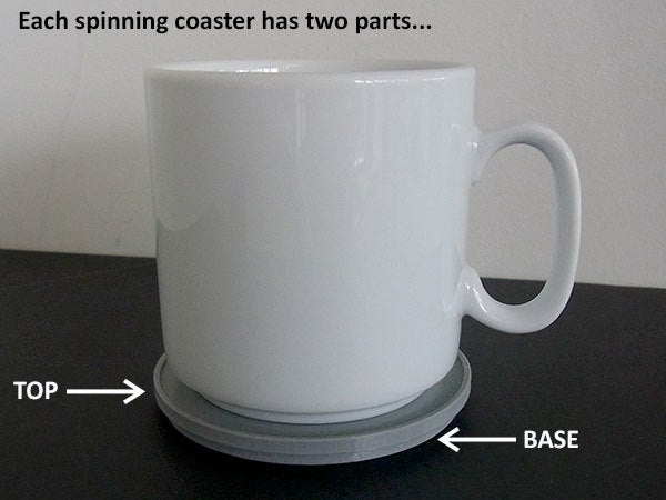 Free STL file Spinning Coaster ⛓️・3D printer model to download・Cults