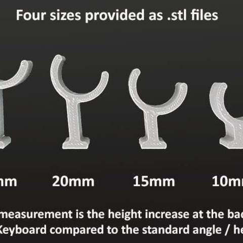 Download free 3D printer designs Apple Keyboard Risers ・ Cults