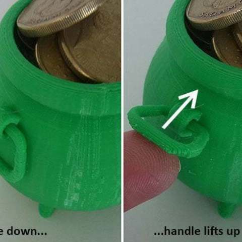 Download free STL file Irish Pot of Gold • 3D printing object ・ Cults