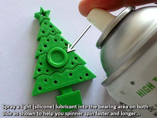 Free STL file Christmas Tree Fidget Spinner 🎄・3D printer design to ...