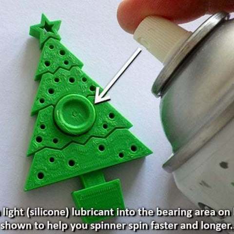 Download free 3D printing templates Christmas Tree Fidget Spinner ・ Cults