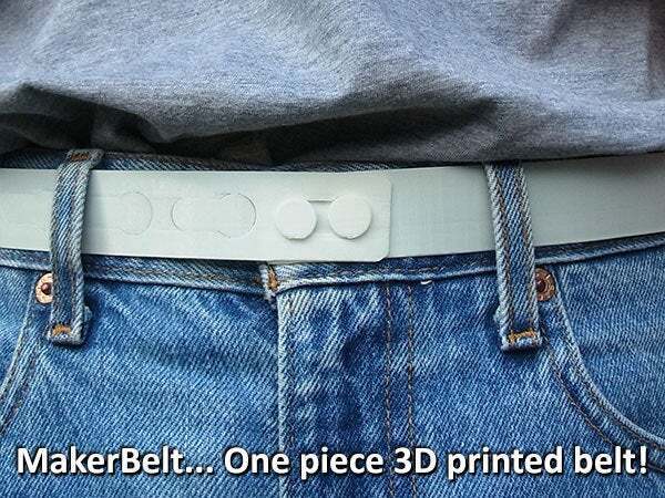 Download free STL file 'MakerBelt'... Wearable Ultra Slim One Piece 3D ...