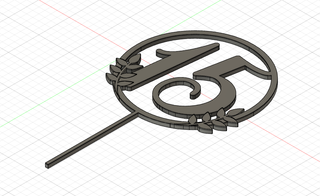 Archivo STL Mis 15 Años Topper redondo 👽・Modelo de impresora 3D para ...