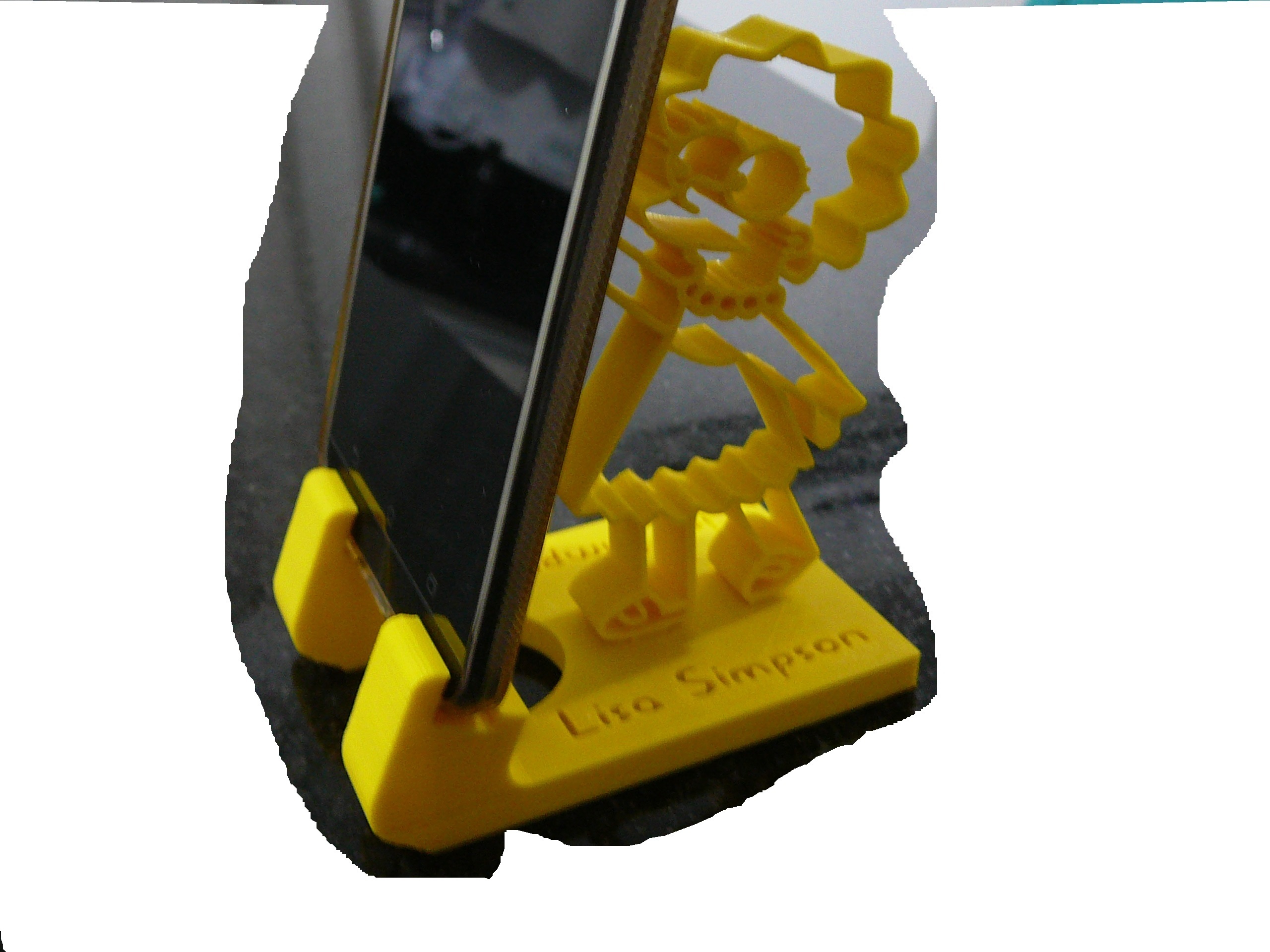 STL file CELL PHONE SUPPORT LISA SIMPSON・3D printer design to download ...