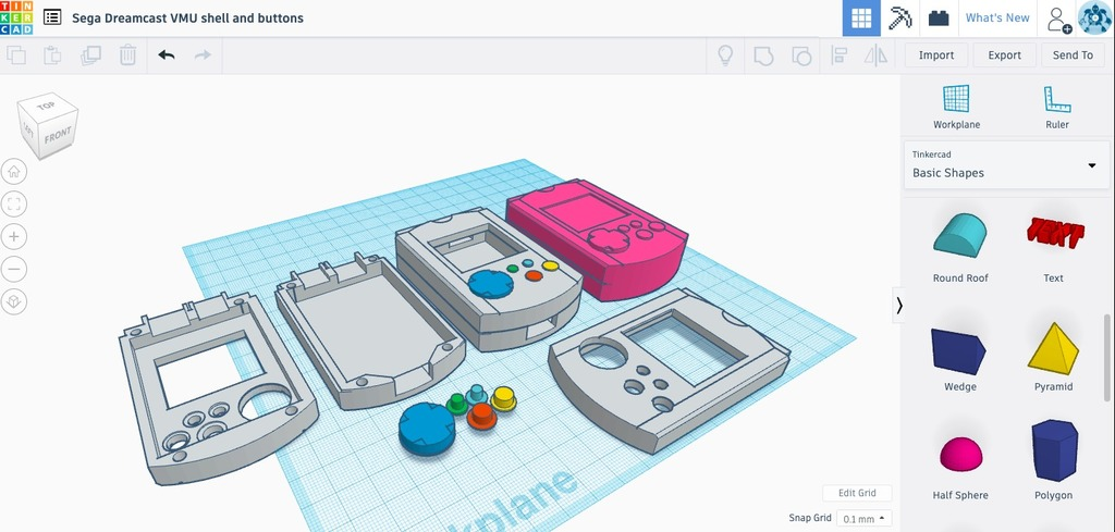 Free STL file Sega Dreamcast VMU Remix 🎮・Design to download and 3D ...