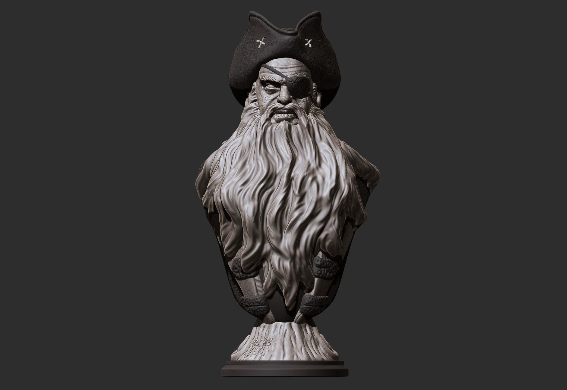 STL file Blackbard - bust・Design to download and 3D print・Cults