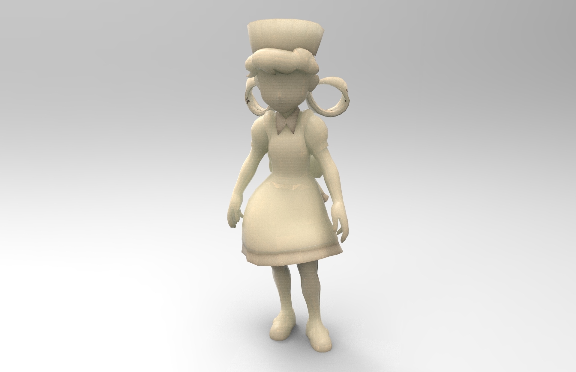 Archivo STL Nurse Joy from pokemon saga 🐉・Design para impresora 3D para ...