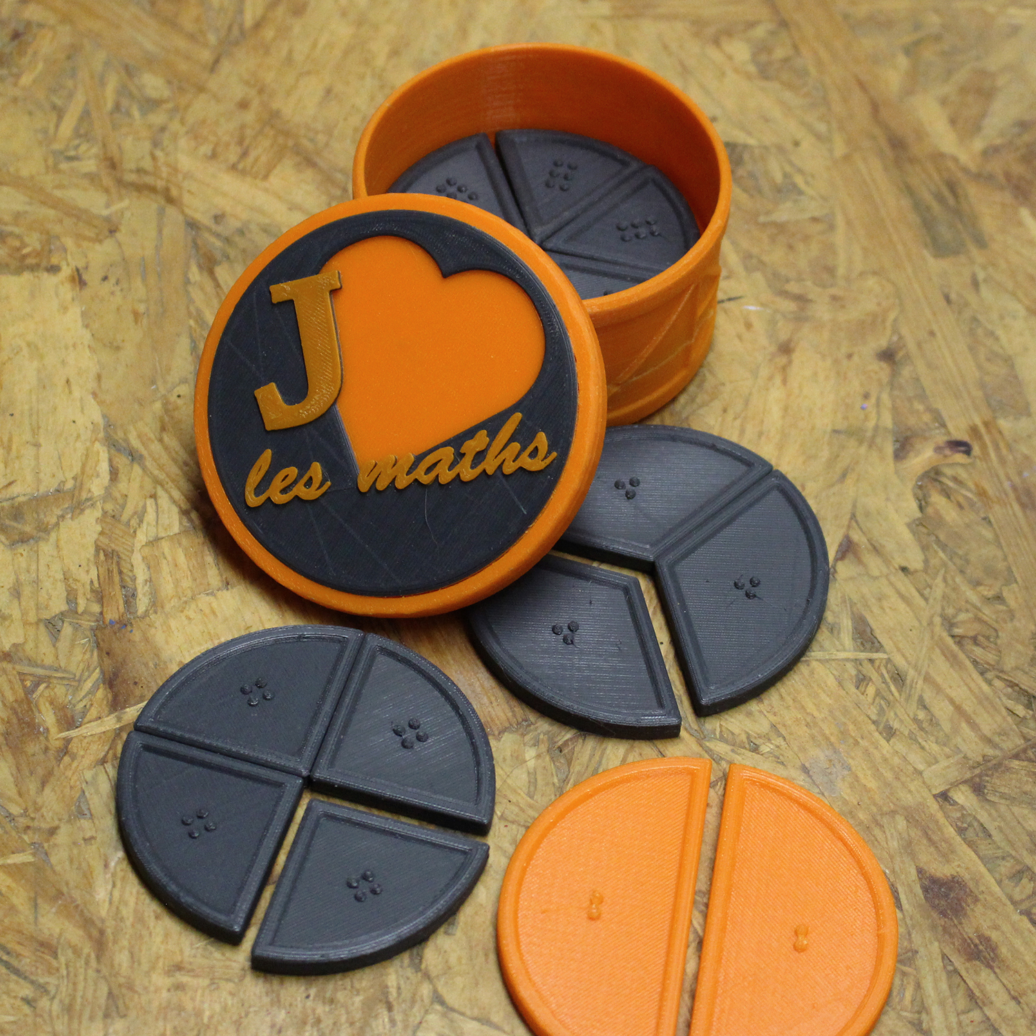 Free STL file Learning fractions 🧩・3D printer design to download・Cults